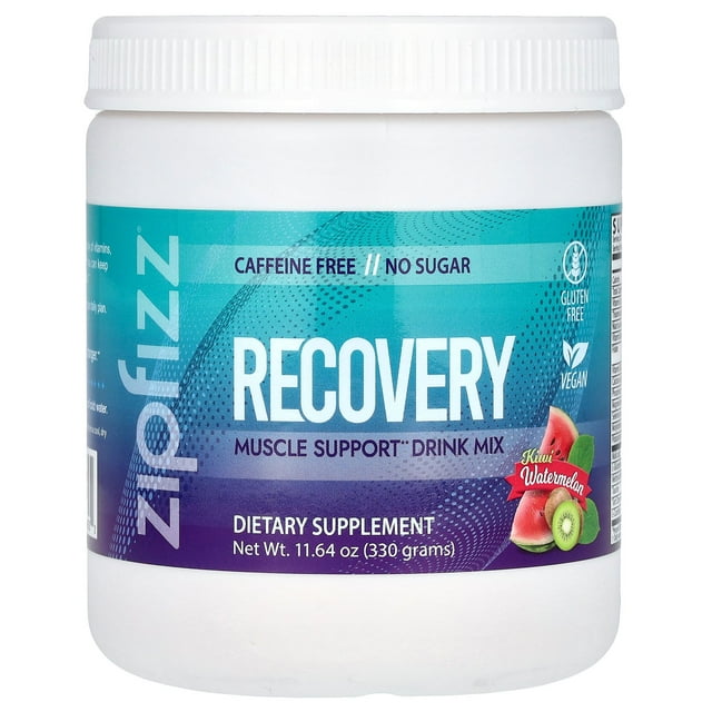Zipfizz Recovery Drink Mix, Caffeine Free, Kiwi Watermelon, 11.64 oz ...