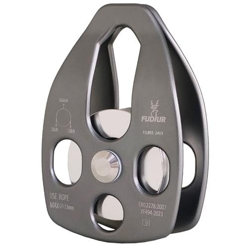 Zipline Large Pulley 36KN(8992LBS) Climbing Single Sheave with Swing ...