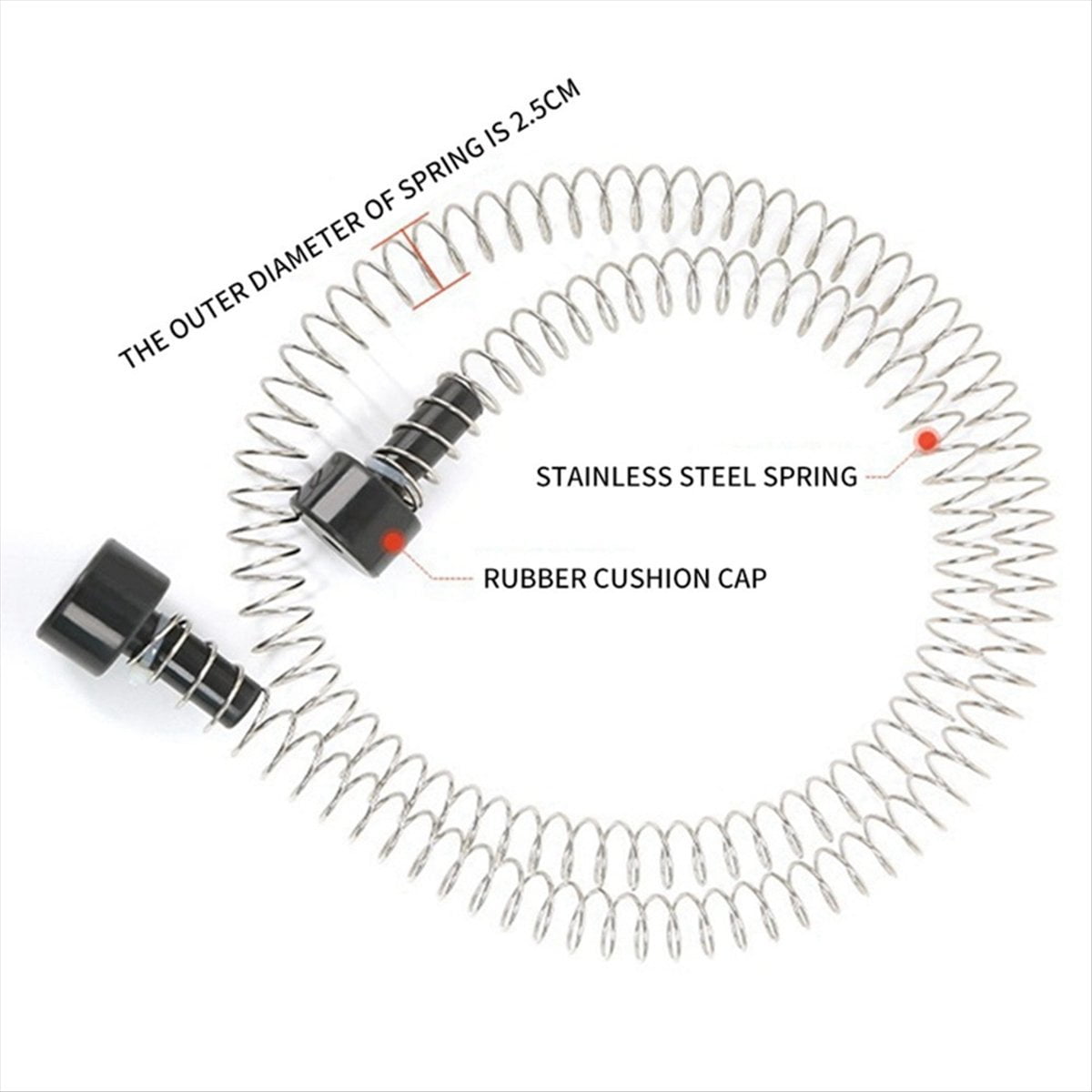 Zipline Spring Brake 165cm Stainless Steel Zip Line Spring Brake Heavy ...