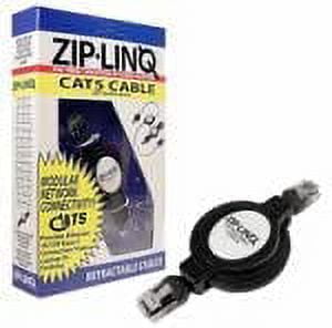 Ziplinq ZIP-DATA-RJ45 4 Feet Retractable Cable, 8P4C, RJ45, Networking ...