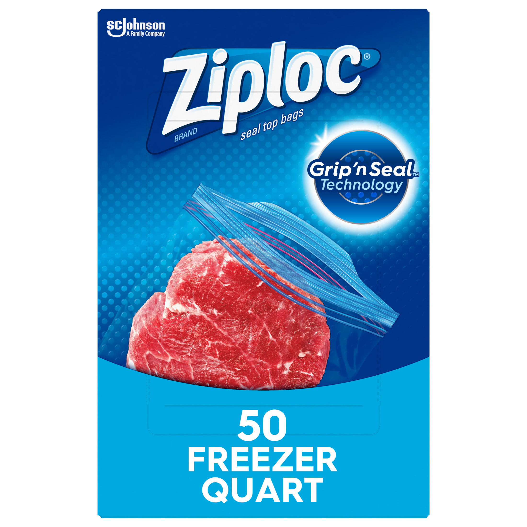 Glad Zipper Food & Freezer Storage Quart Bags, 46 Count - Walmart.com