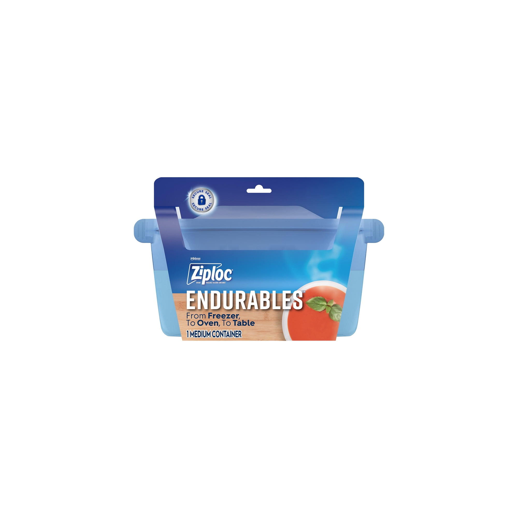 Ziploc Endurables 32 Oz Blue Food Storage Container (Pack of 10 ...