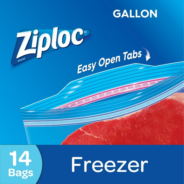 Ziplock Brand Freezer Bags, Gallon Size, 14ct - Protects Against ...