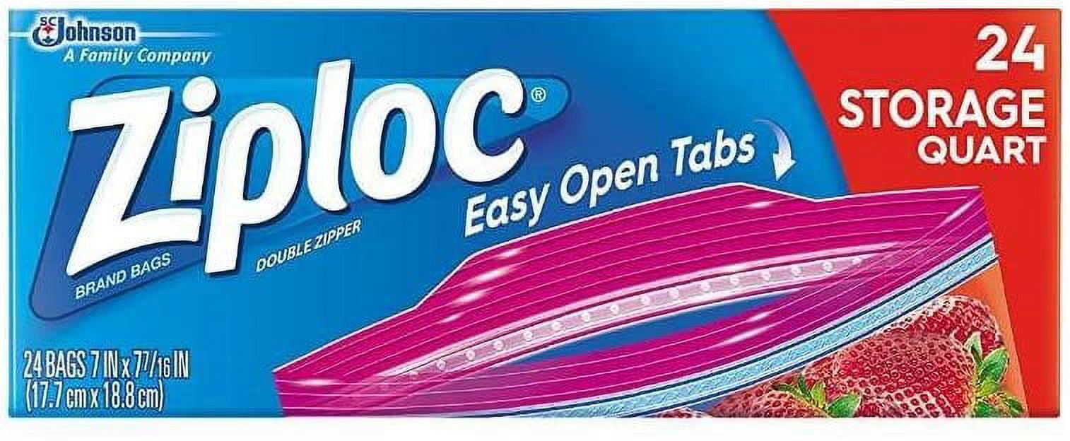 Ziploc Kitchen Storage Bags Qt. 7" X 8" 25 / Box - Walmart.com