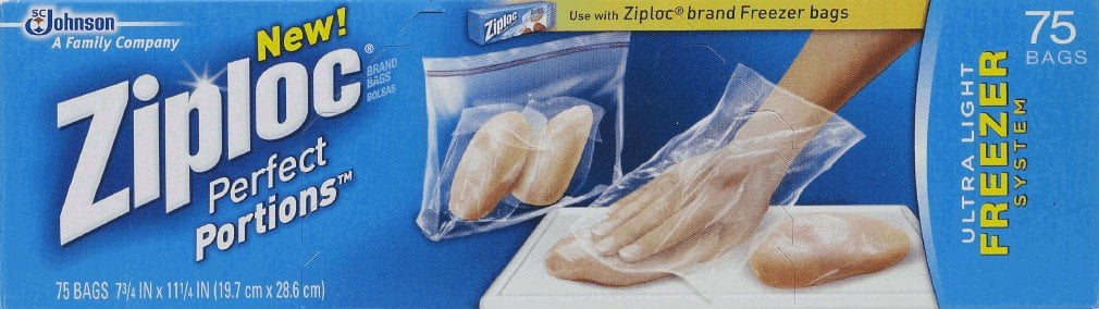 Ziploc Perfect Portions Freezer Bag, 75 Count (Pack Of 2) - Walmart.com