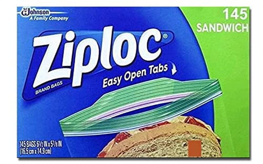 Ziploc Sandwich Bags, 145-Count, Zip Locks, Sandwich Size - Walmart.com
