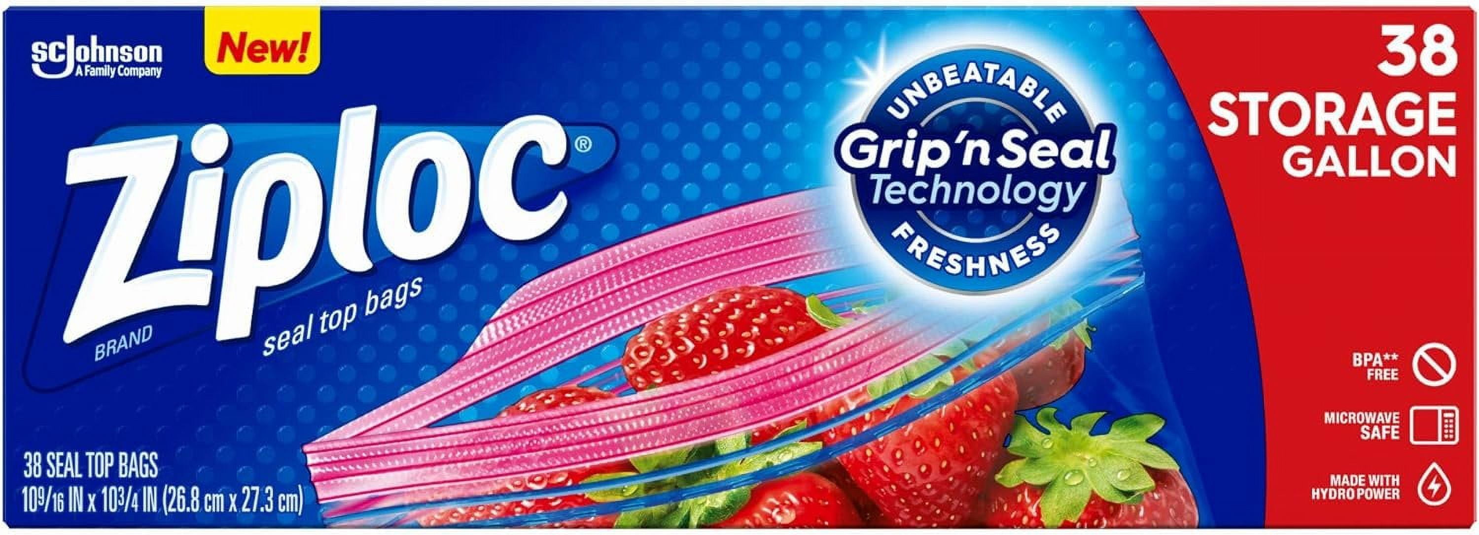 Ziploc Storage Bags, Gallon, 38 ct Pack of 3 - Walmart.com