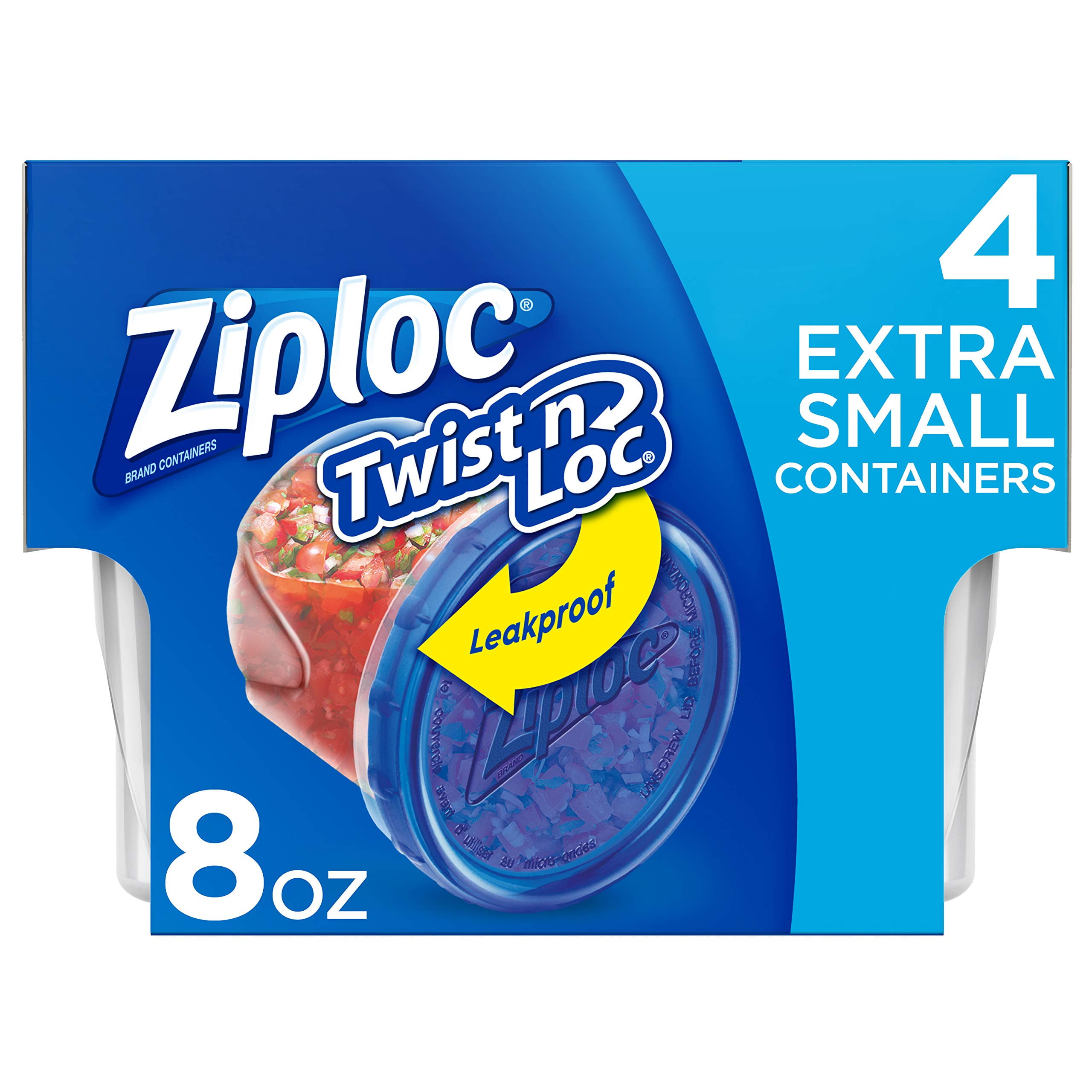 Ziploc Twist N Loc Food Storage Meal Prep Containers Reusable for ...