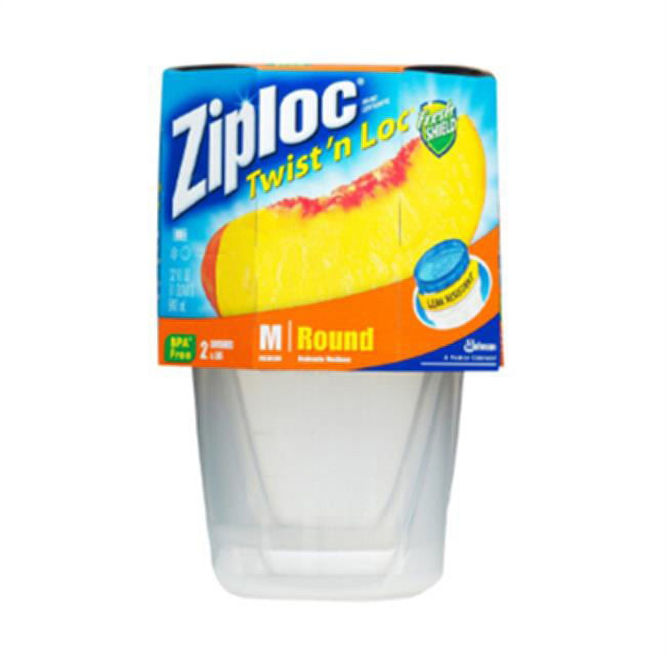 Ziploc Twist n Loc Round Plastic Storage Container 2-bowl-lid - Walmart.com