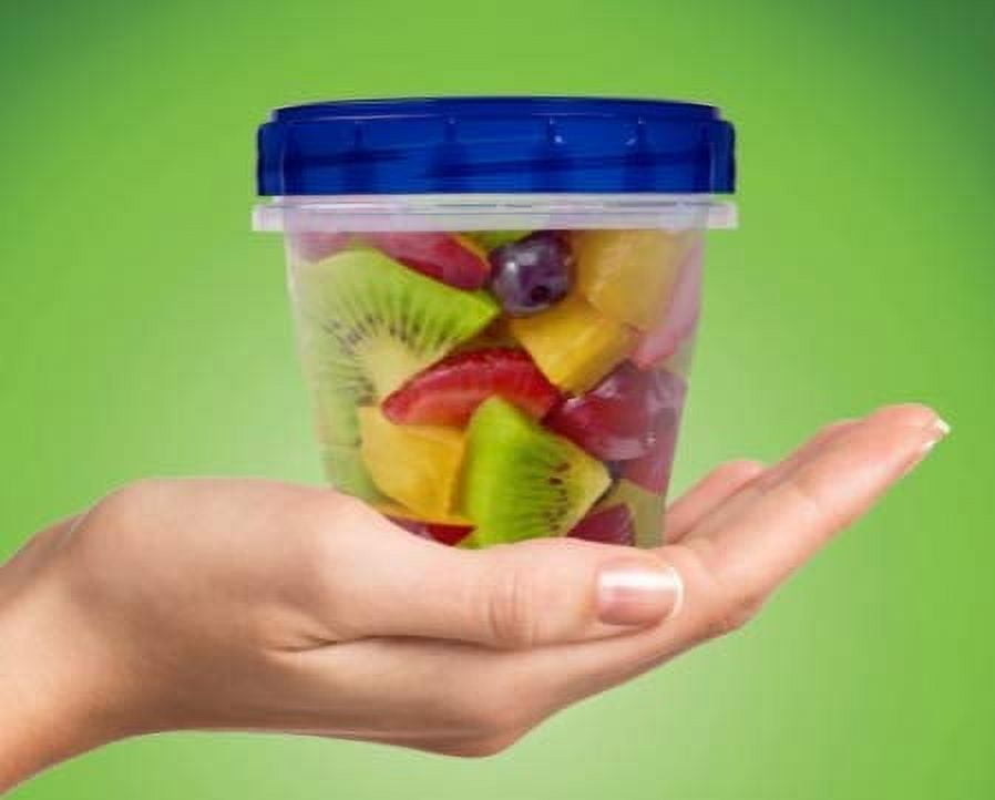 Ziploc Twist 'n Loc, 8 Oz Storage Containers with Leakproof Lids, Extra ...
