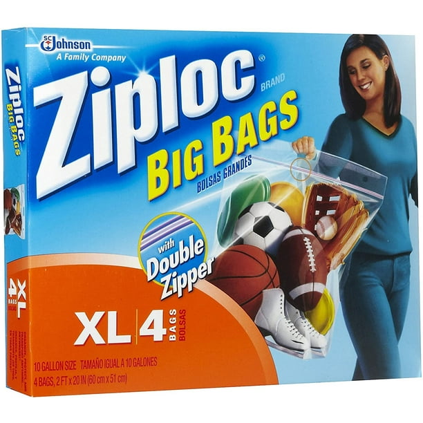 Ziploc XL HD Big Bag (4 Bags) Packaging may vary - Walmart Business ...
