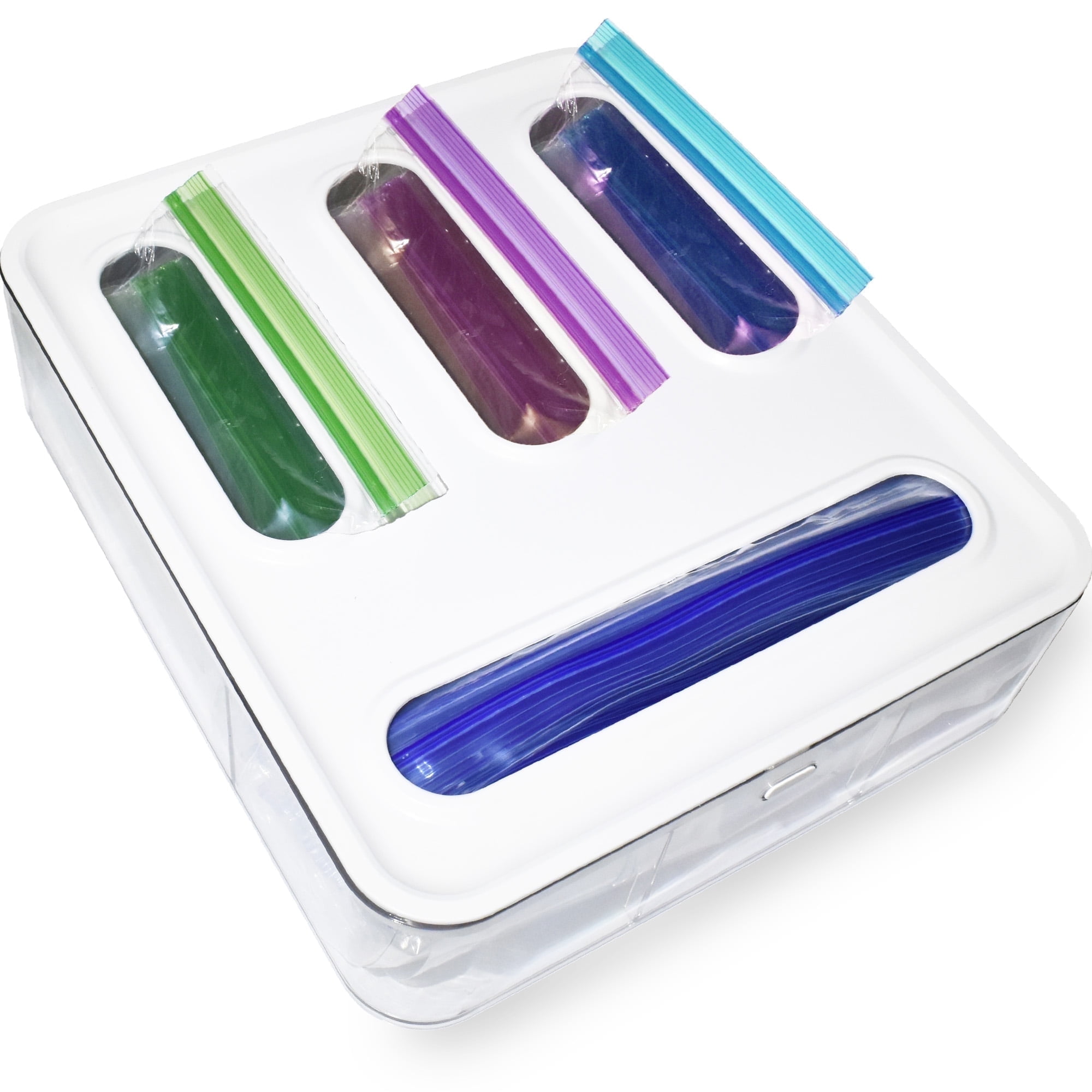Ziploc Bag Organizer for Kitchen Drawer, Ziplock Sandwich Baggie Holder ...