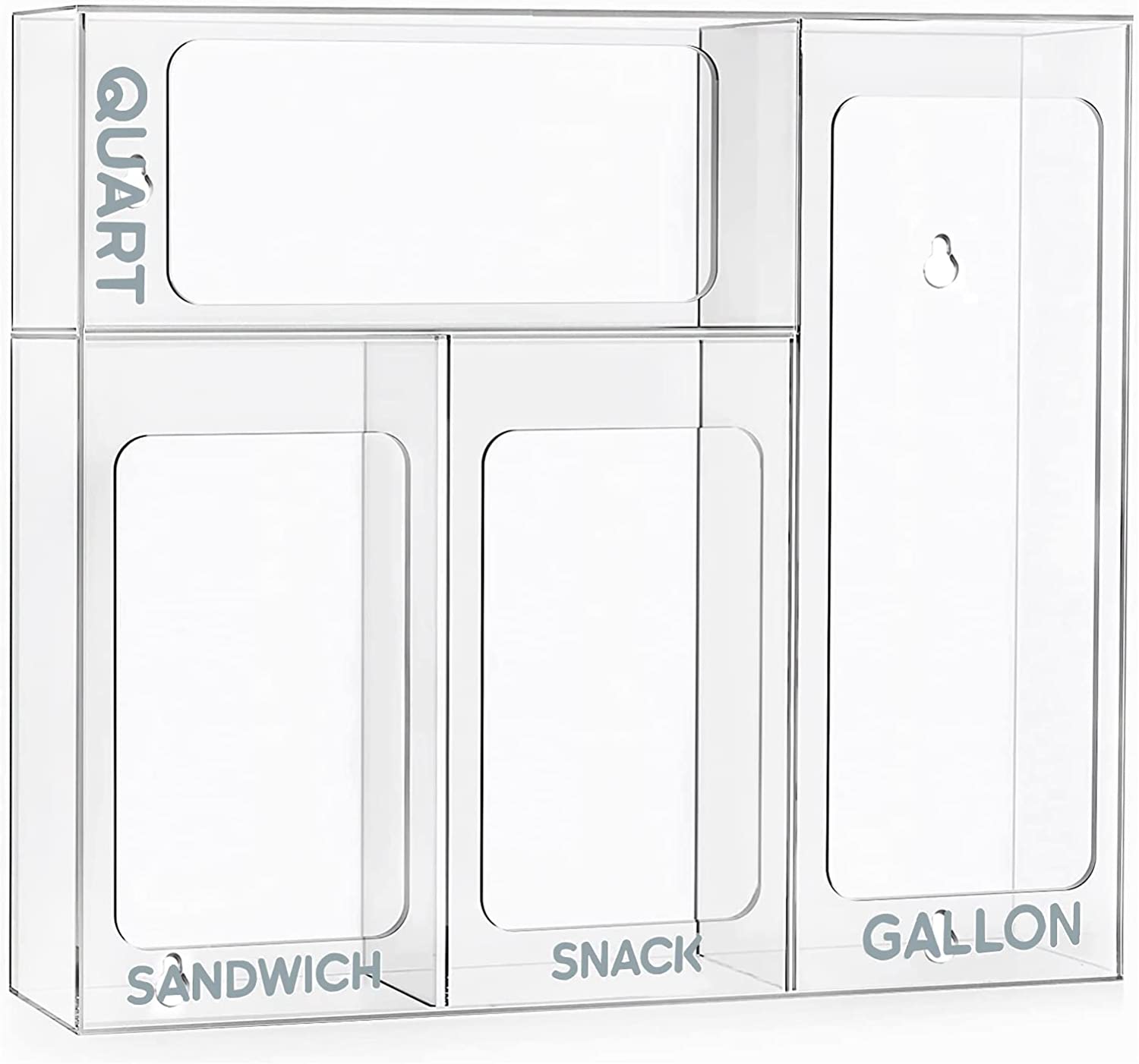 Ziplock Bag Storage Organizer, Premium Acrylic Compatible Holder ...