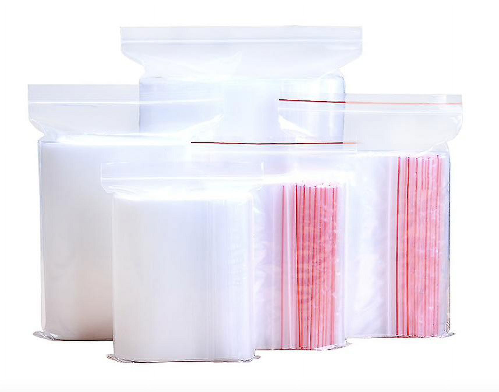 Ziplock Bags Set, Thick Transparent Small Zip Lock Plastic Bags ...