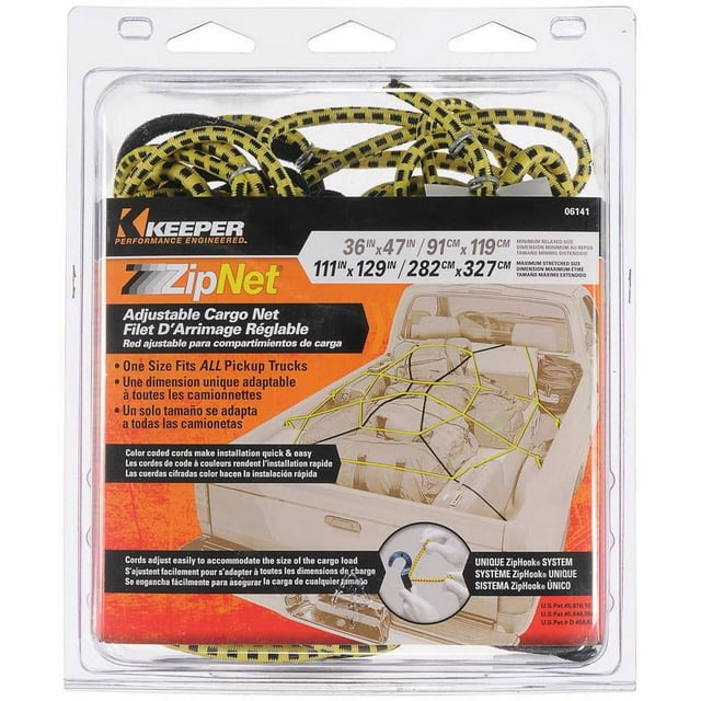 Zipnet 6141 Adjustable Cargo Net, 86 in L x 74 in W - Walmart.com