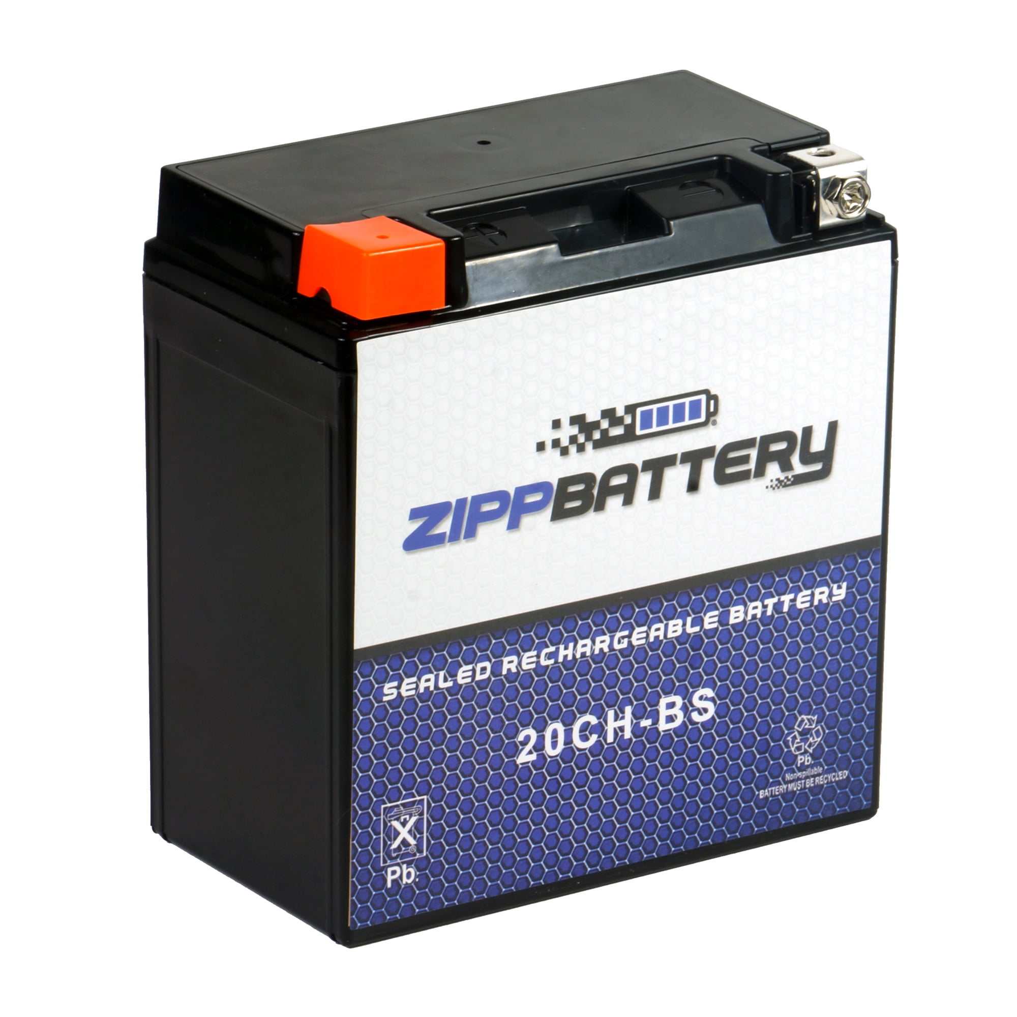 Zipp Battery Ytx20ch-bs (20ch-bs 12 Volts,18 Ah, 270 Cca) Motorcycle ...