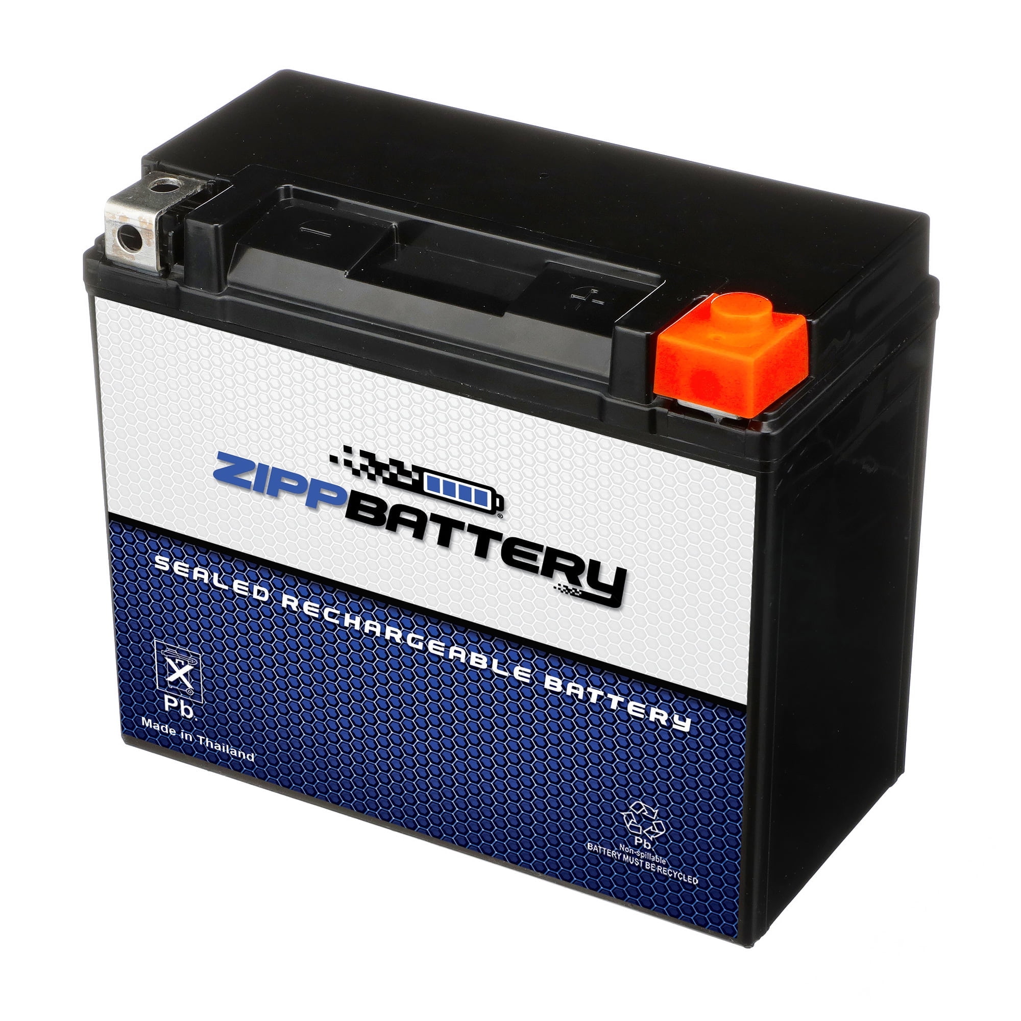 Zipp Battery Ytx20hl-bs (20hl-bs 12 Volts,18 Ah, 310 Cca) Motorcycle Battery for Harley-davidson ...
