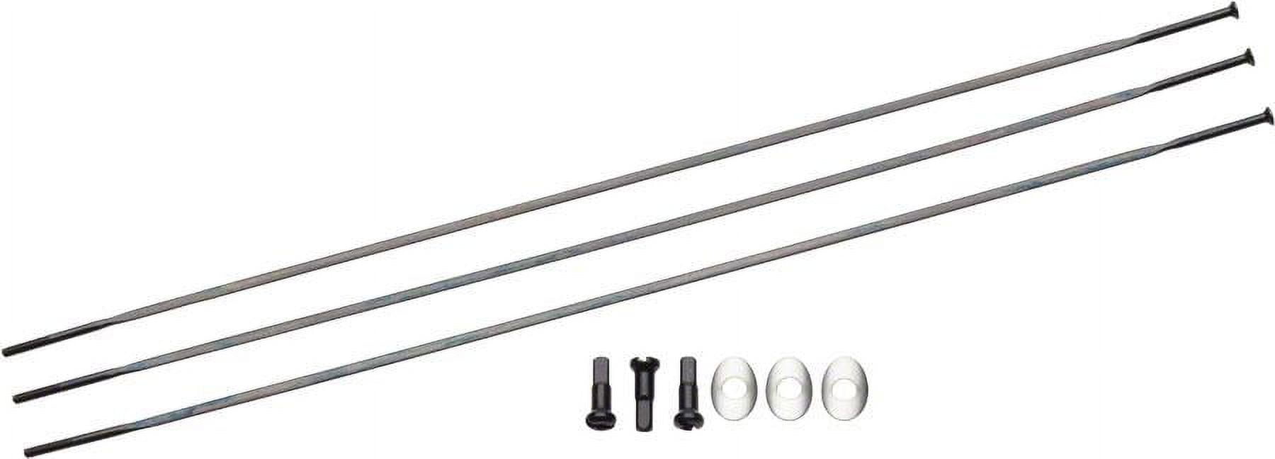 Zipp Straight Pull Spokes and Nipples, CXRay 236mm Black, 3-pack ...
