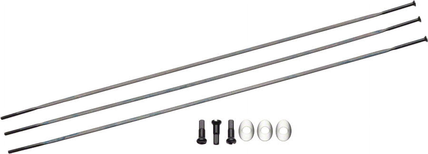 Zipp Straight Pull Spokes and Nipples, CXRay 248mm Black, 3-pack ...