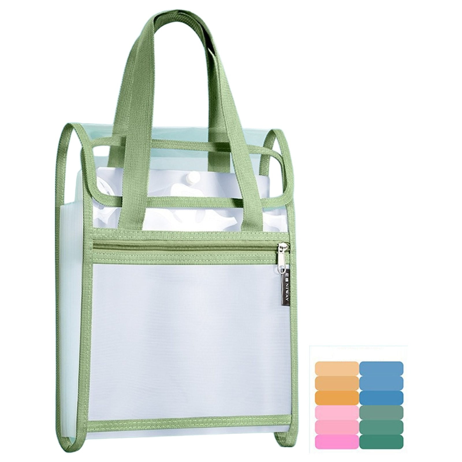 Zipper Bags, Student Book Pouches with Handle, Mesh Document Bag with ...