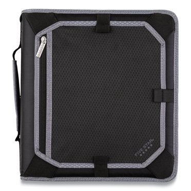 Case It 1.5"' Dual D-Ring Z-shaped Zipper Binder, 3" capacity, Black, Z ...