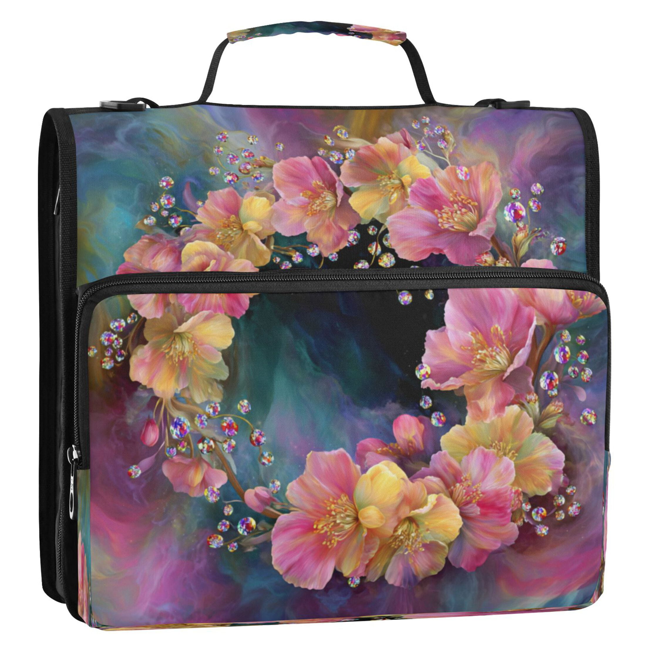 Zipper Binder 3 Rings Stationery Office Files Daily Organizer File Folder Storage Bag Opulent ...