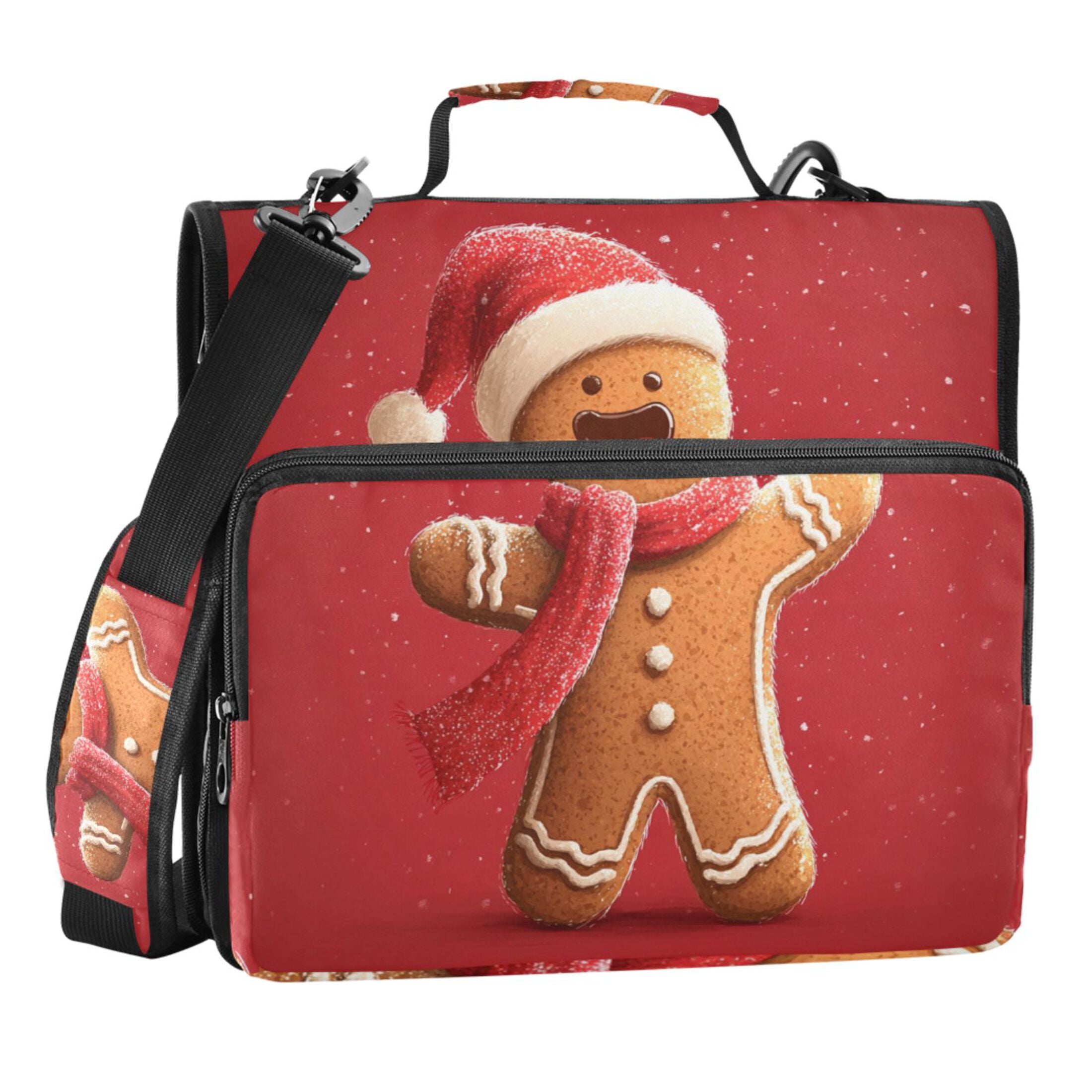 Zipper Binder A Giant Gingerbread Man 1.5 Inch Binder Folder Bag with ...