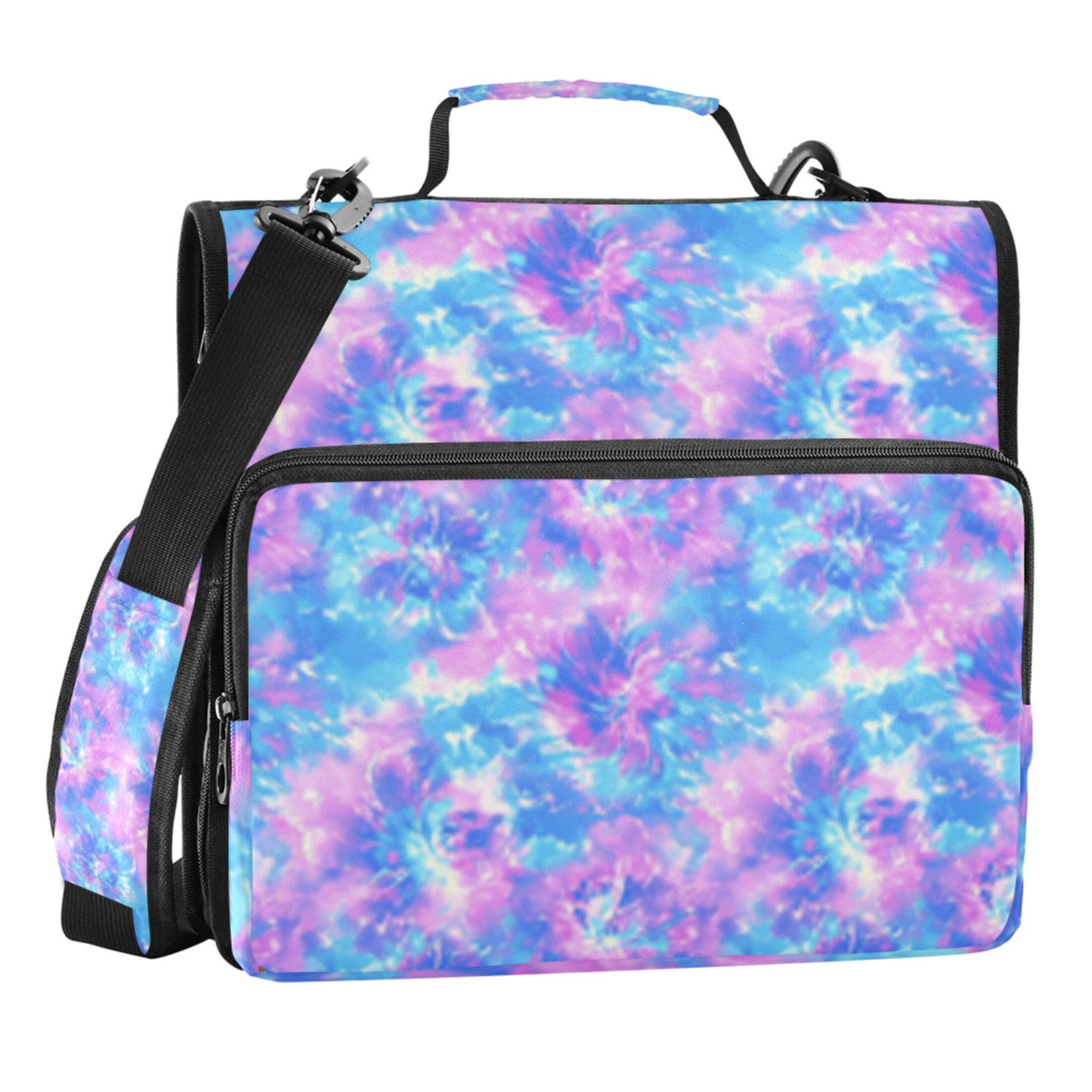 Zipper Binder Blue and Purple Watercolor Tie Dye 1.5 Inch Binder Folder ...