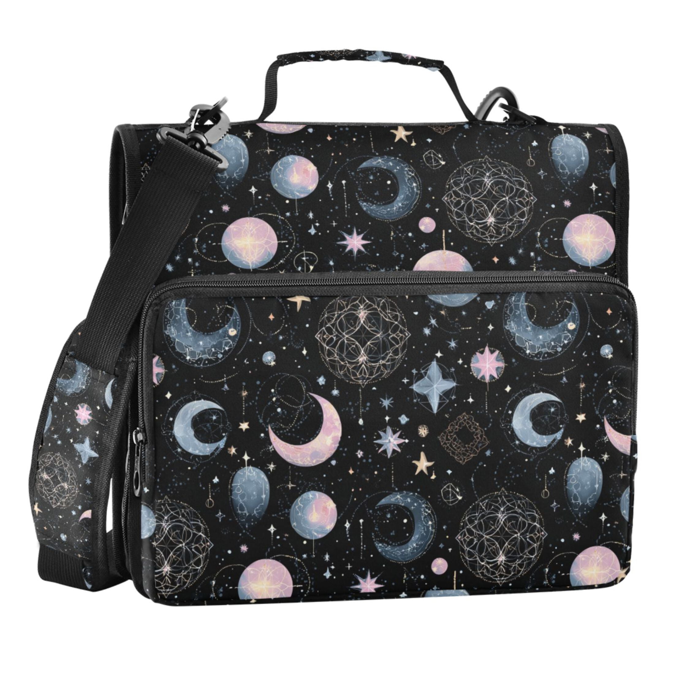 Zipper Binder Fascinating Universe 1.5 Inch Binder Folder Bag with ...