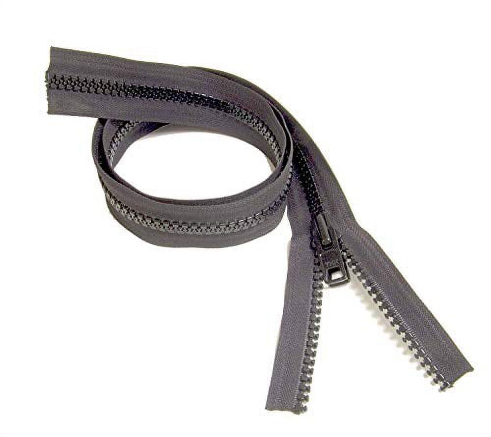 Zipper Chain, 5, Vislon Molded Tooth w/ (1) Double Metal Tab Slider, 36 ...