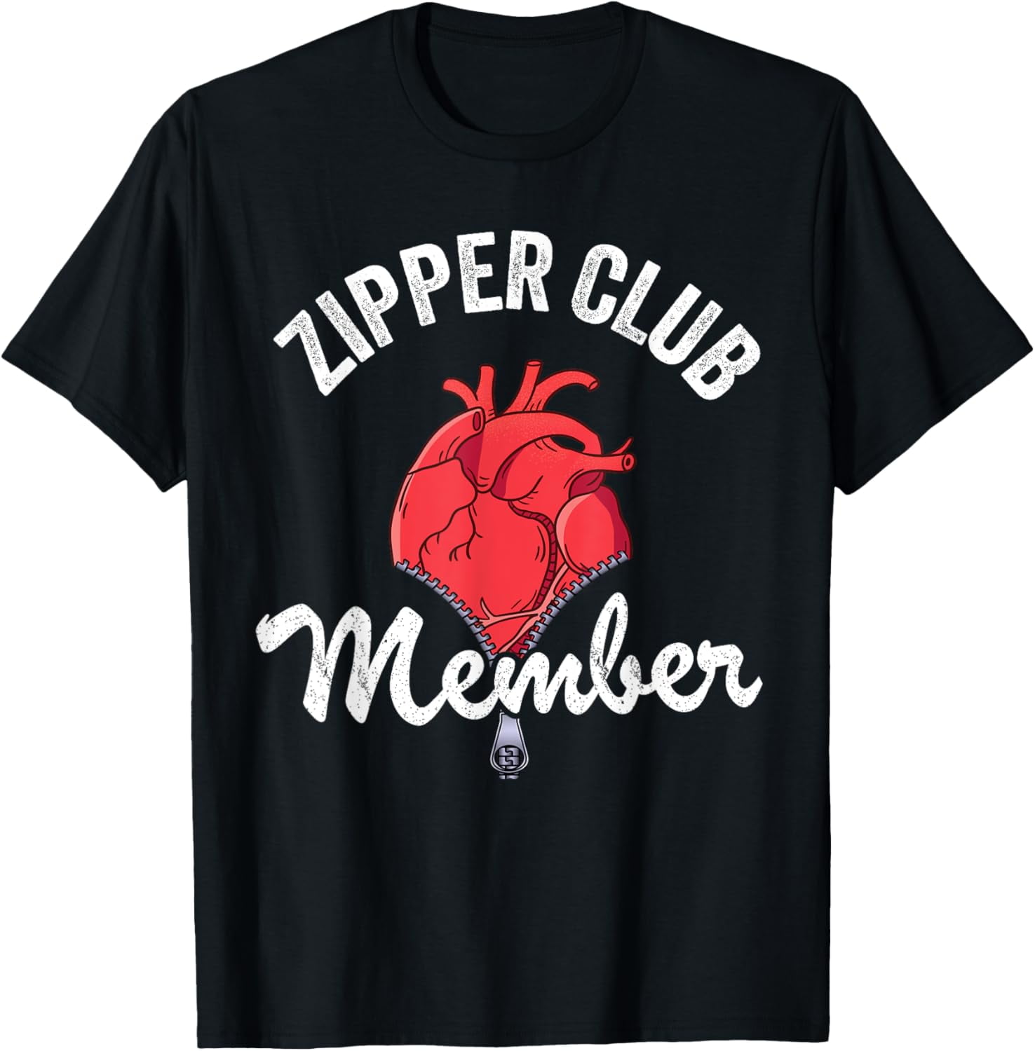 Zipper Club Member Bypass Open Heart Surgery Recovery T-Shirt - Walmart.com