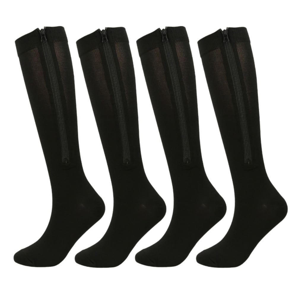 Zipper Compression Socks, 20-30 mmHg Knee High Compression Socks for ...