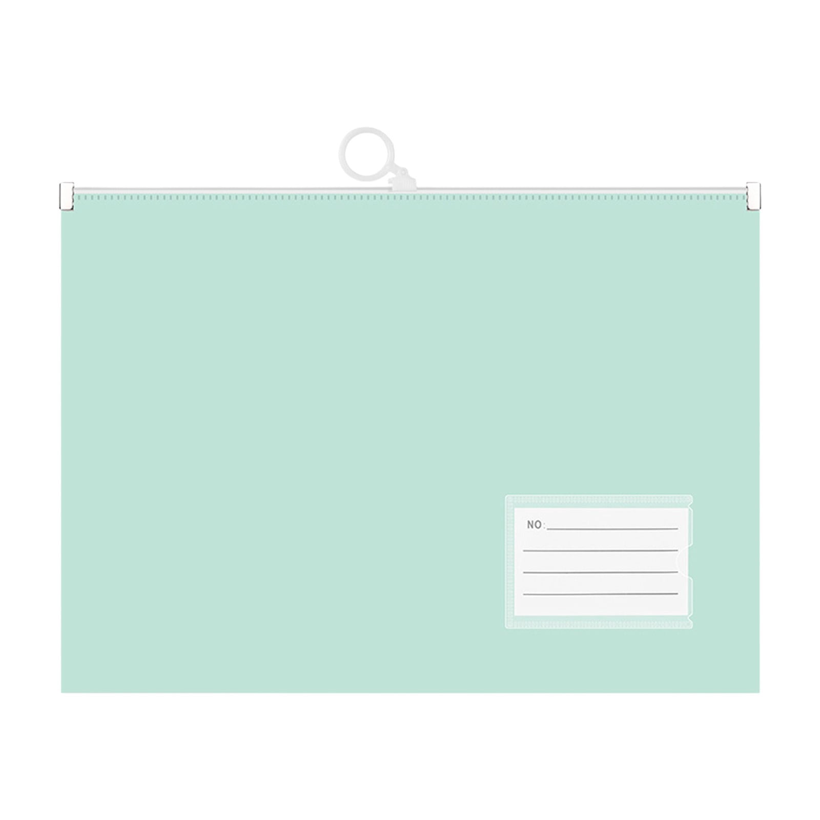 Zipper Document Bag A4 Plastic File Folder Waterproof Clear Desk ...