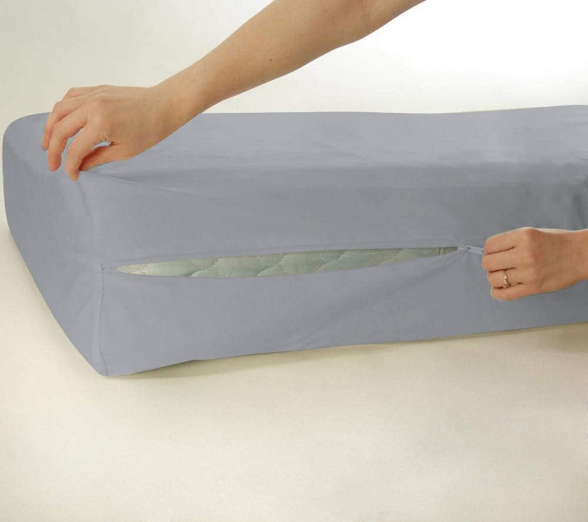 Zipper Fitted Sheet - Extra Deep Pocket 12" Inch - 100% Egyptian Cotton ...