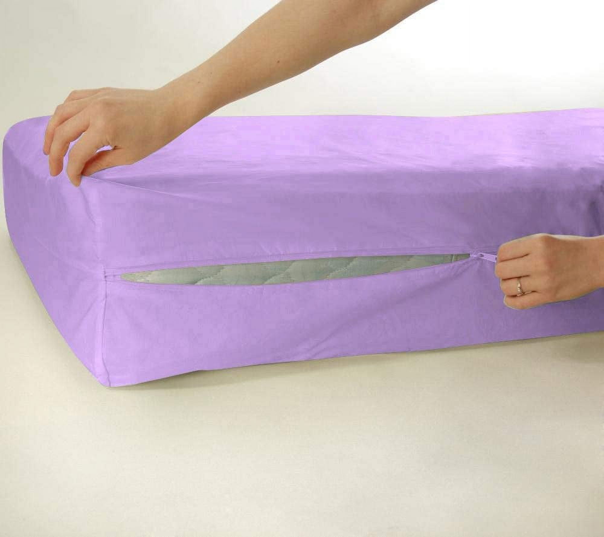 Zipper Fitted Sheet - Extra Deep Pocket 12" Inch - 100% Egyptian Cotton Fitted Sheets - Secure ...