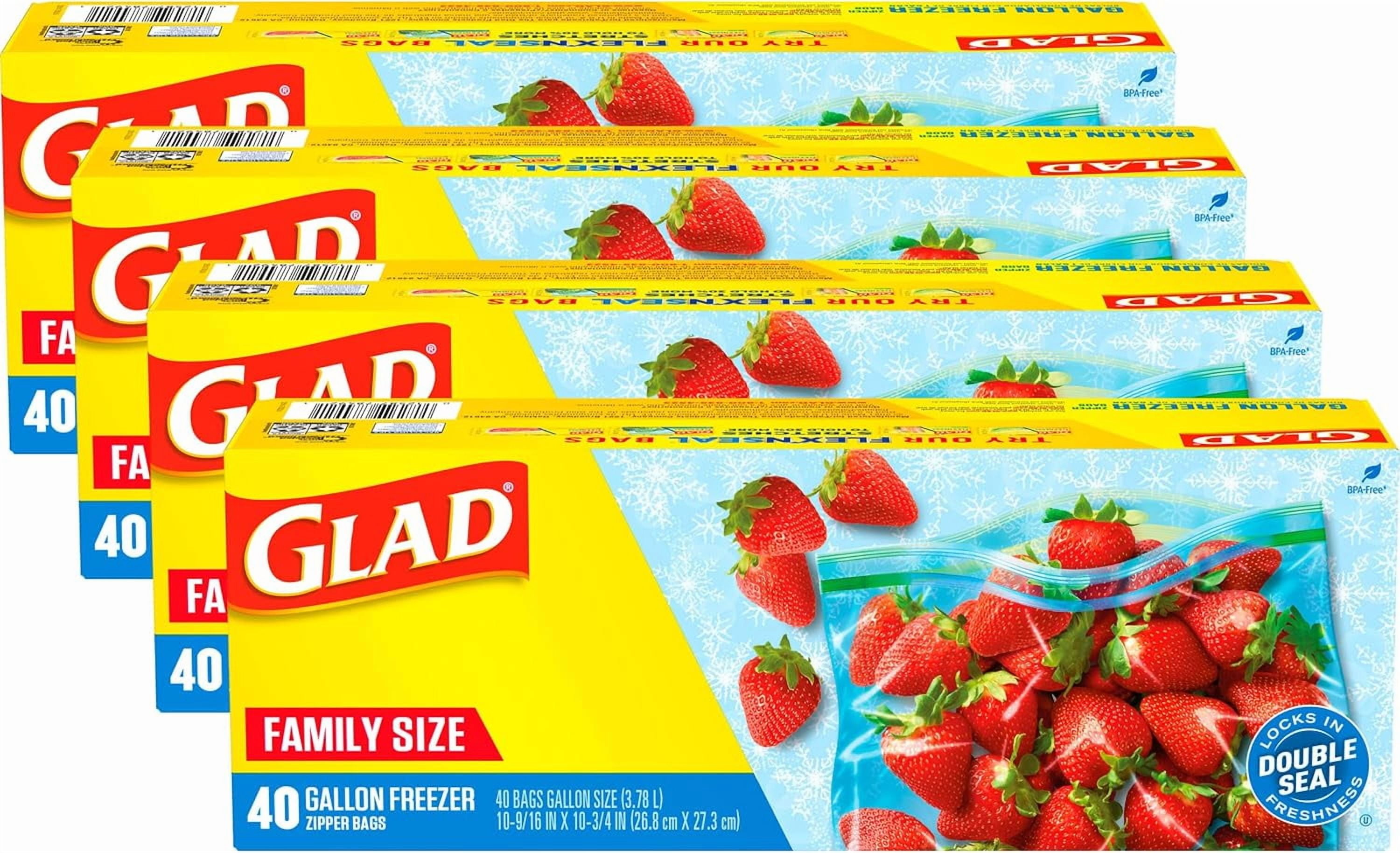 Zipper Gallon Freezer Bags, Resealable Bags, Multi-purpose Use, 40 ...