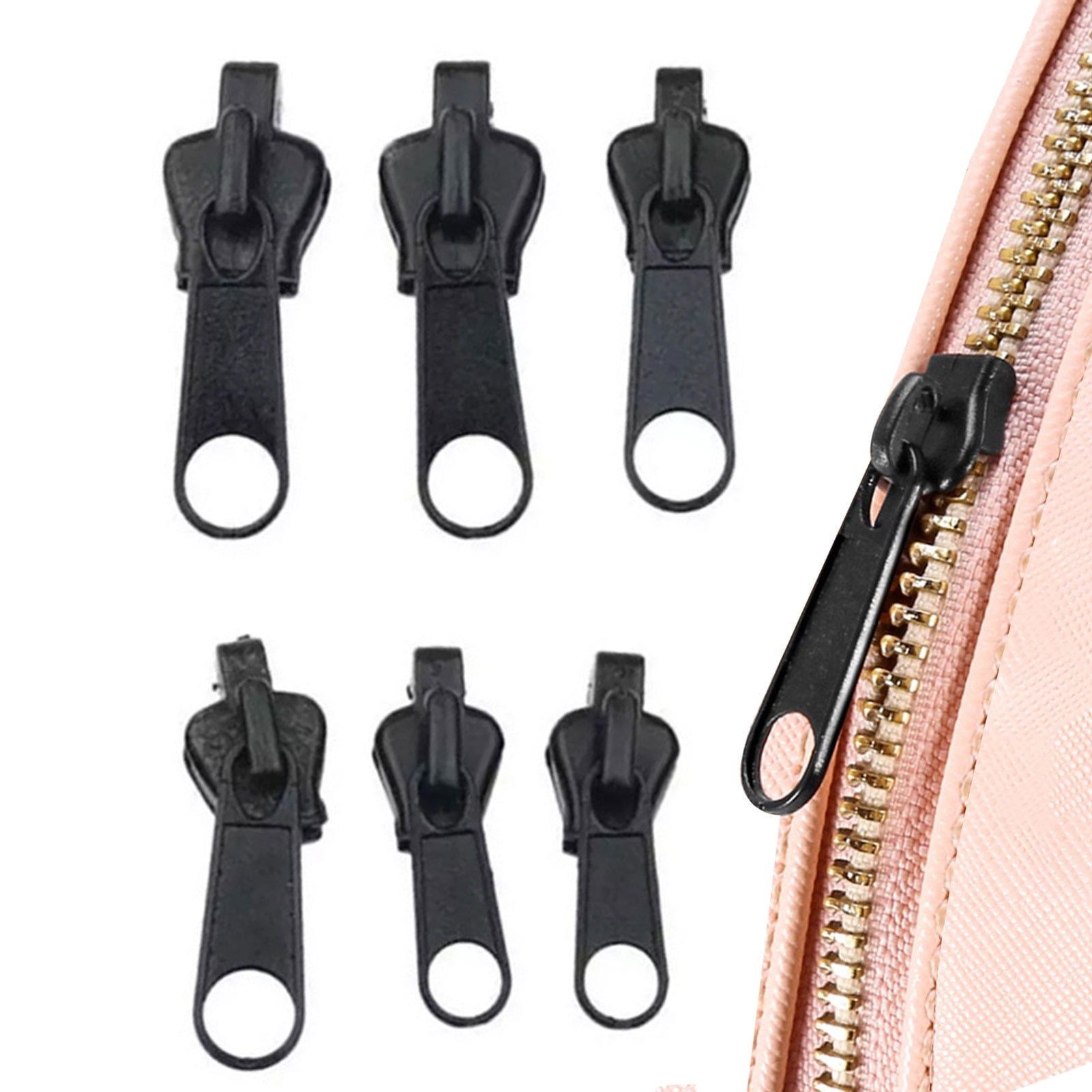 Zipper Head Repair | 6pcs Sturdy Zip Fixer Heavy Duty Zipper Head ...