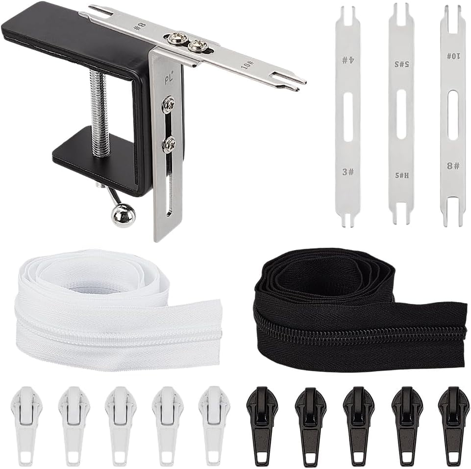 Zipper Jig Sliders from #2.5 to #10 Zipper Installation Tool Kit ...