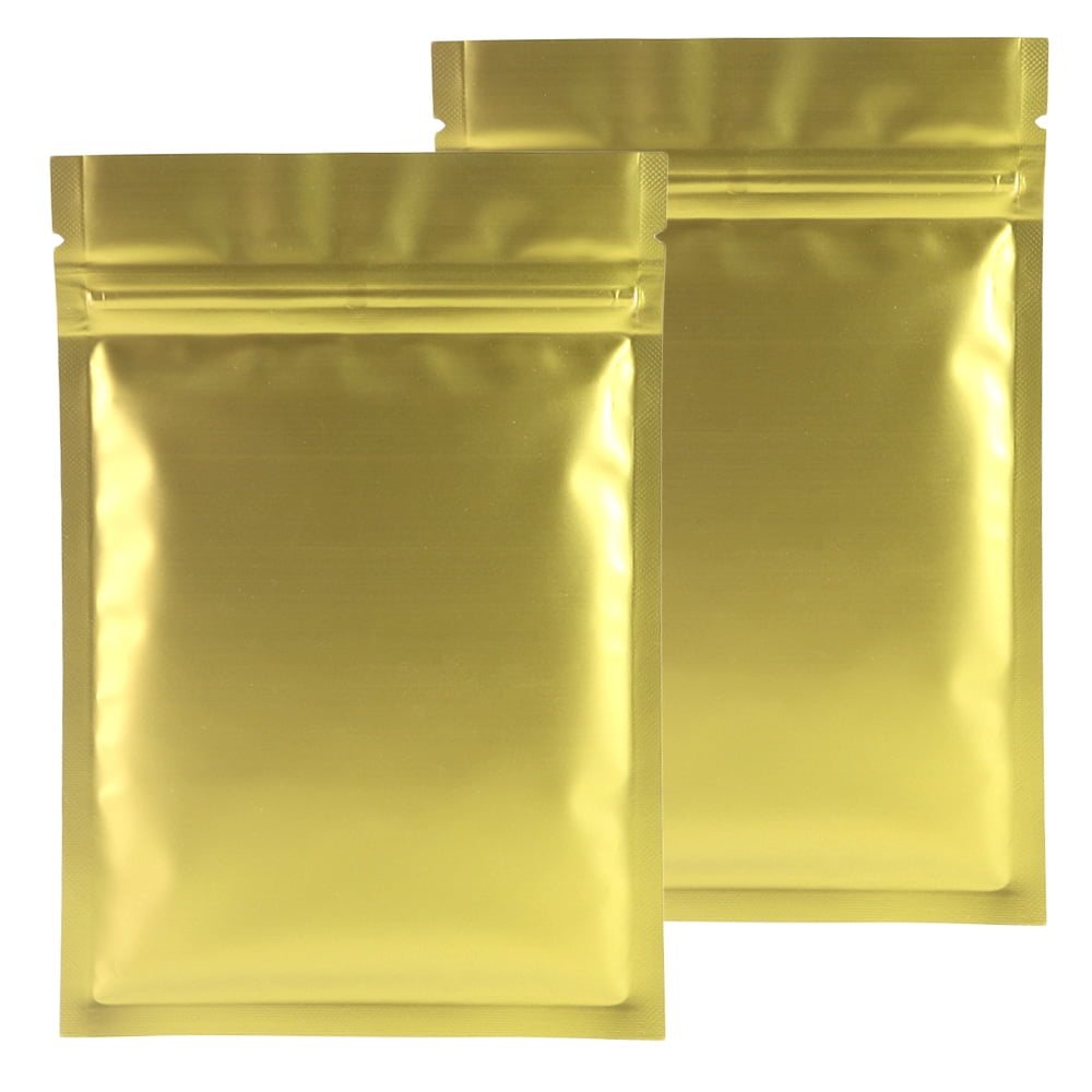 Zipper Lock Mylar Bag, Various Color 100pcs Smell Proof Candies Snack ...