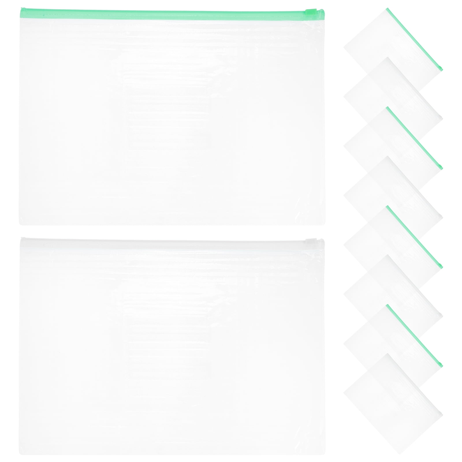 Zipper Pouch，20Pcs File Zipper Holder Portable File Organizer A4 Size ...