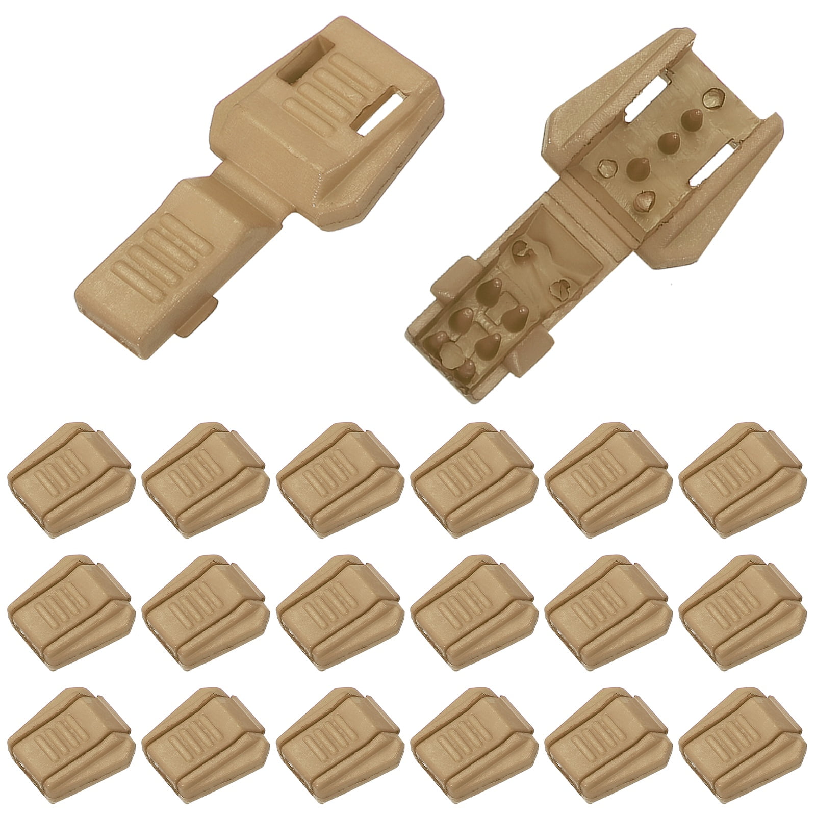 Zipper Pull Cord Lock, Plastic Shoe Lace End Clips Cord End Tips for No ...