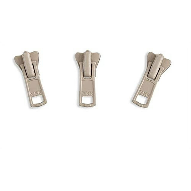 Zipper Repair Kit - #3 YKK Vislon Sliders - Color: Beige #573-3 Sliders ...