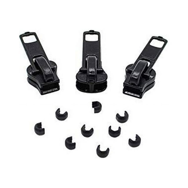 Zipper Repair Kit - #5 Vislon Auto Lock Sliders - 3 Universal Sliders and Stops Included - Made ...