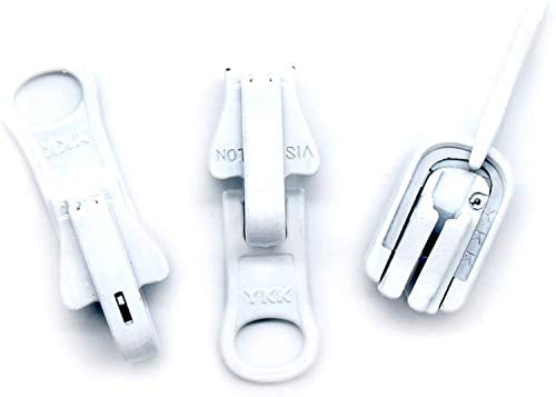 Zipper Repair Kit - #5 YKK Vislon Reversible Fancy Sliders - Choose Your Color - (3 Sliders Per ...