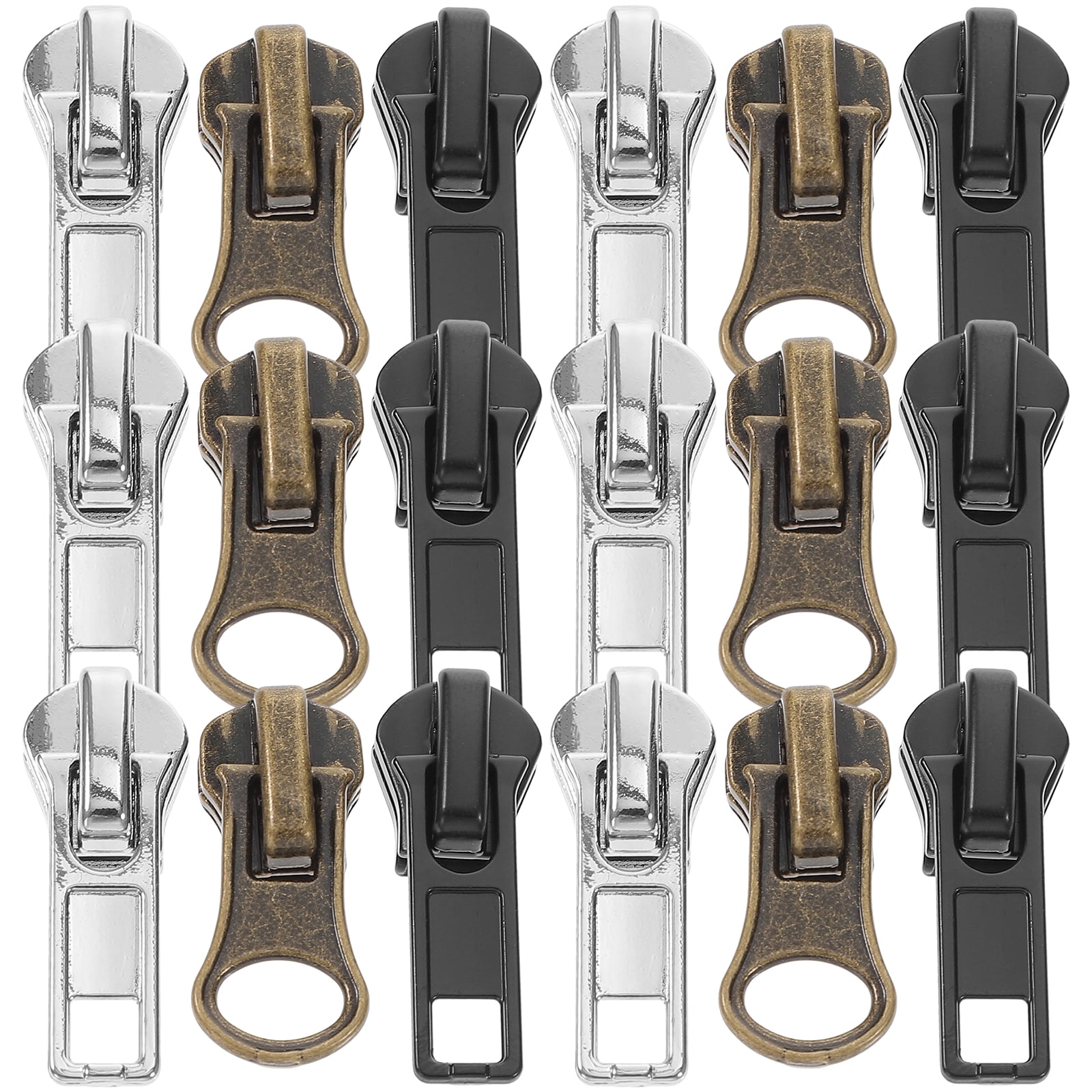 Zipper Replacement Slider Repair Kit Clothes Zippers Metal Accessories ...