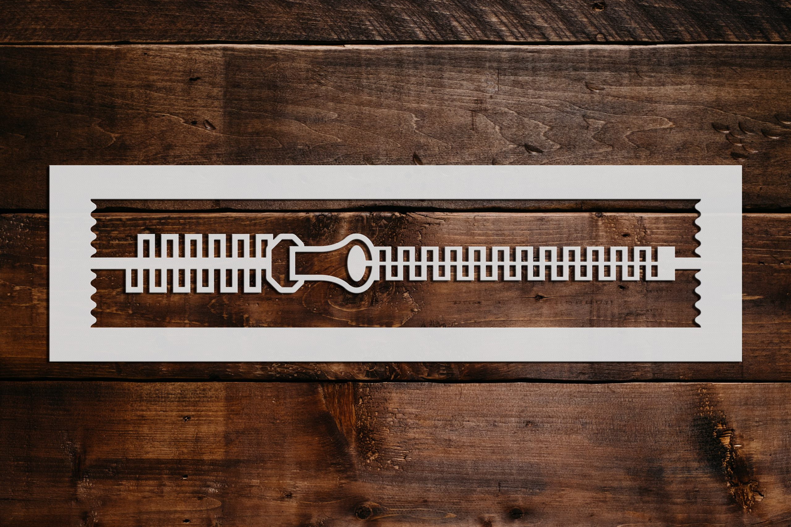 Zipper Stencil - Art and Wall Stencil (6"x18") - Walmart.com