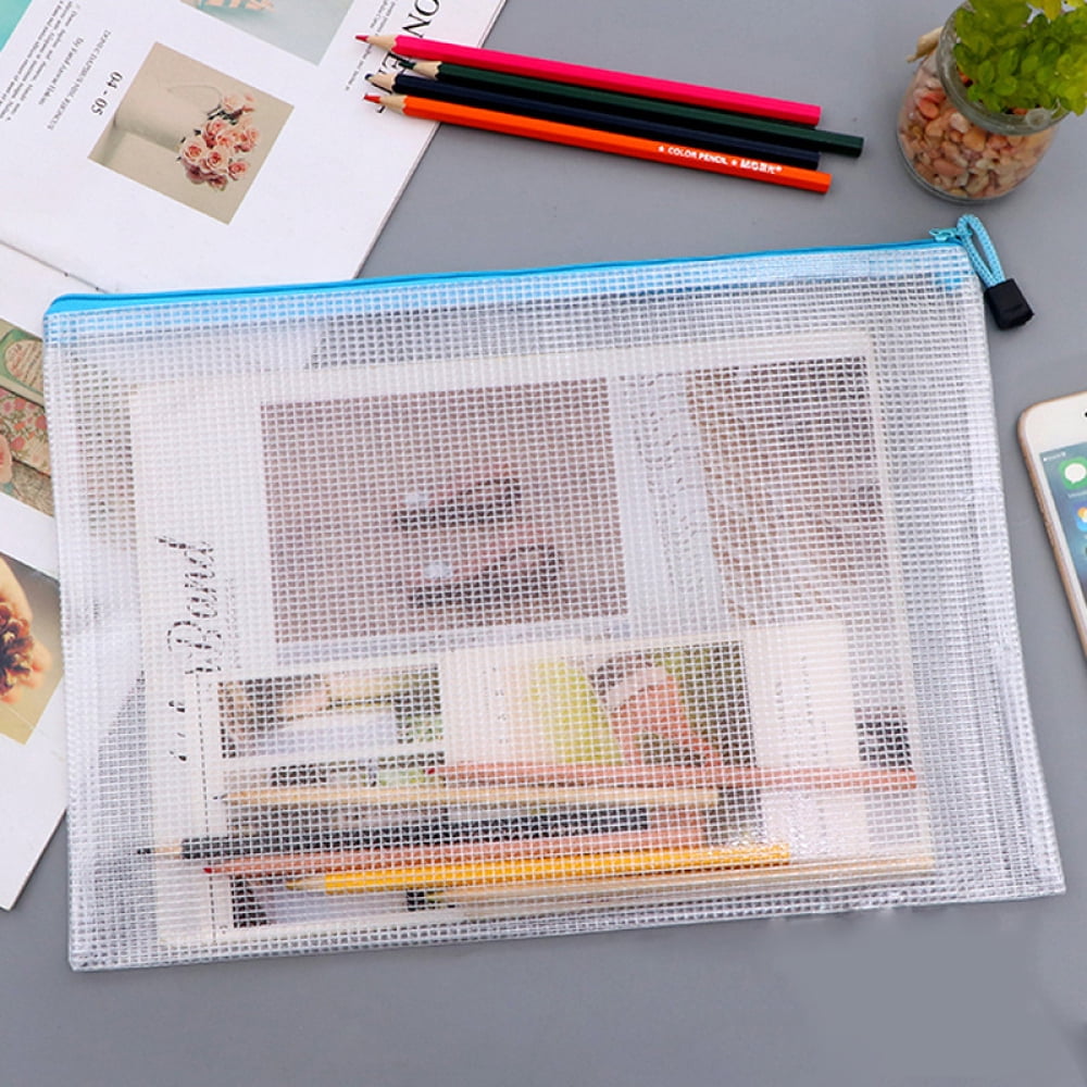 Zipper Waterproof Document Bag For File, Paper, Travel - Blue - Walmart.com