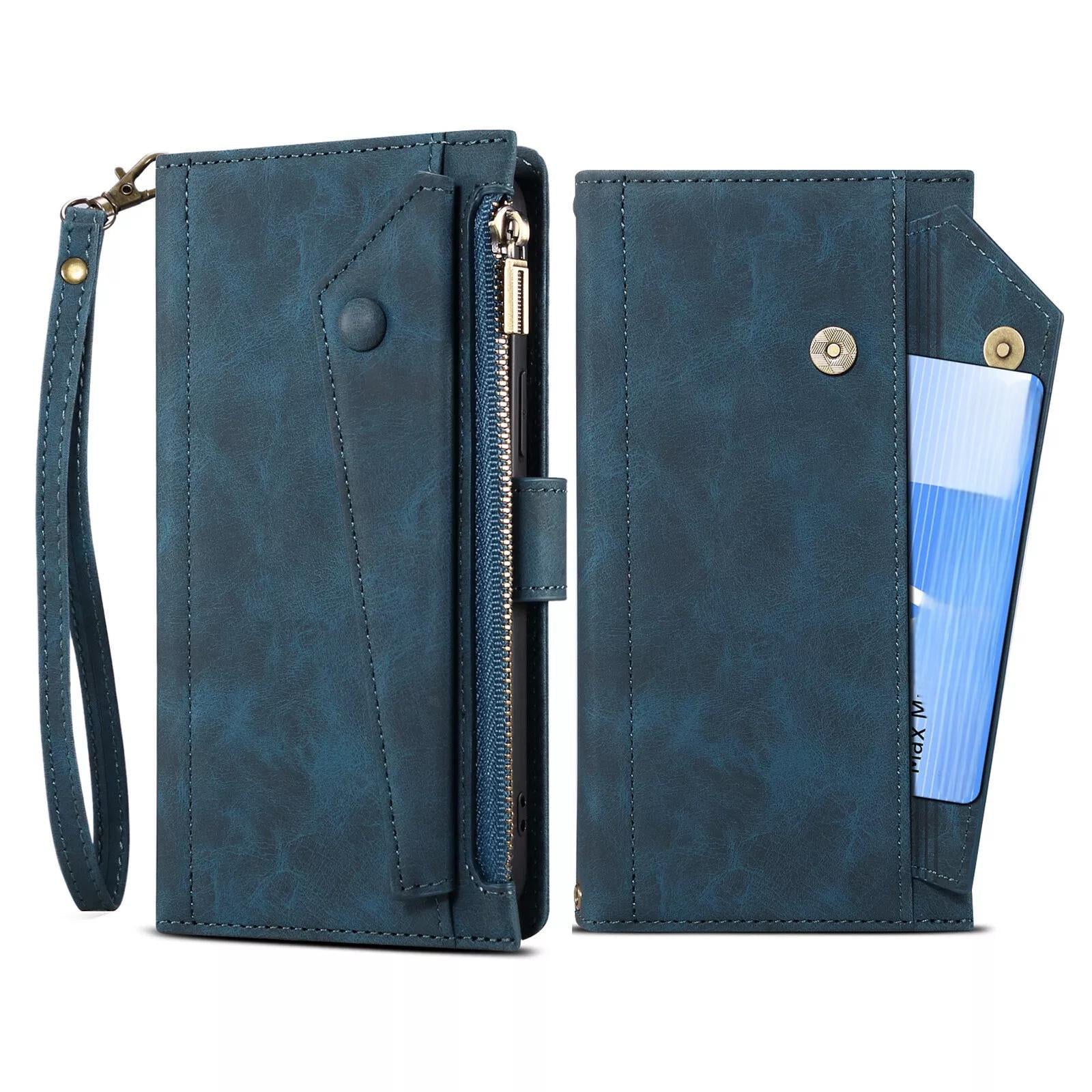 Zipper pocket wallet cover magnetic closure cover，RFID-Blocking Zipper ...