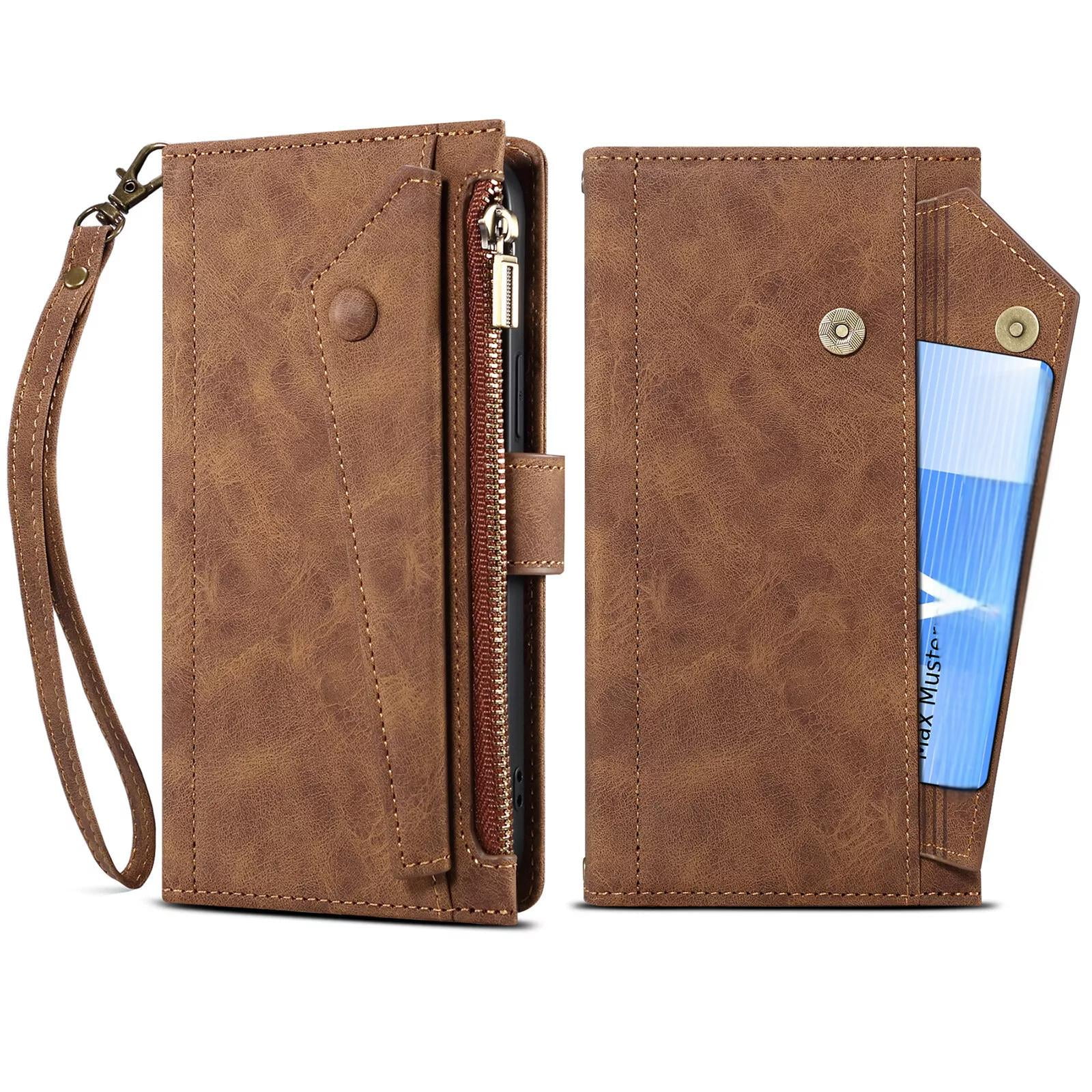 Zipper pocket wallet cover magnetic closure cover，RFID-Blocking Zipper ...