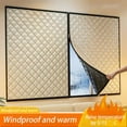 Zipper, warm winter curtains, heat-insulating and windproof sealed ...